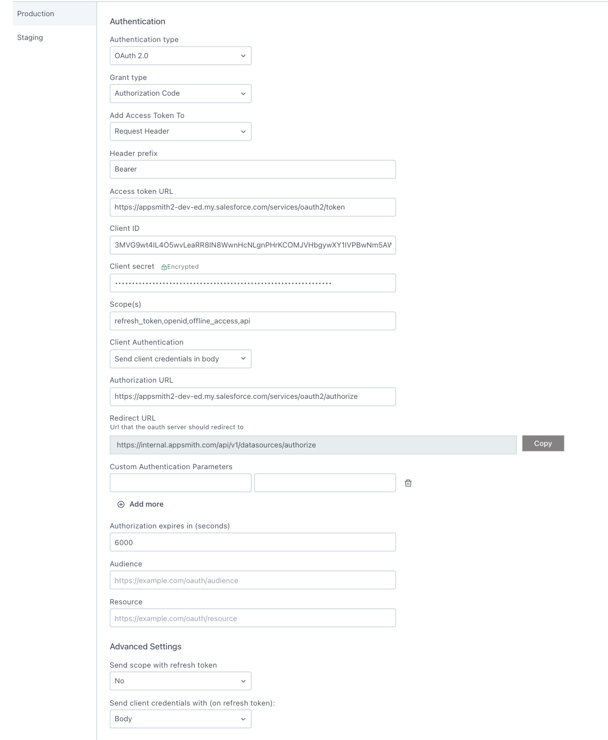 How to Integrate Salesforce Oauth2 with Appsmith | Appsmith Community Portal